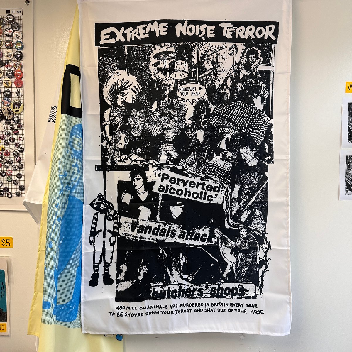 Extreme Noise Terror Flag | Pogo Printing
