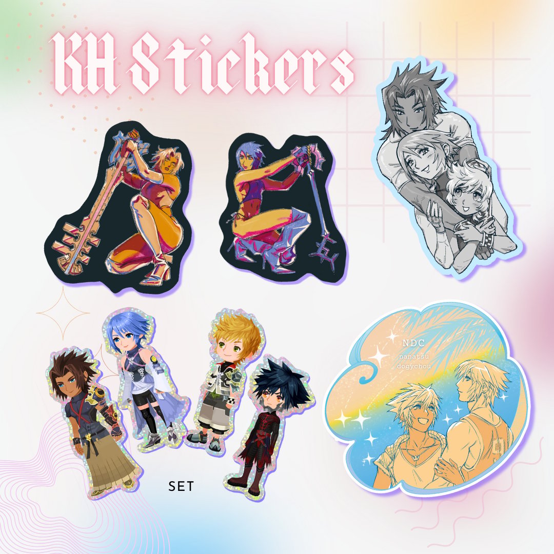 KH STICKERS [IN-STOCK] | nanatsu