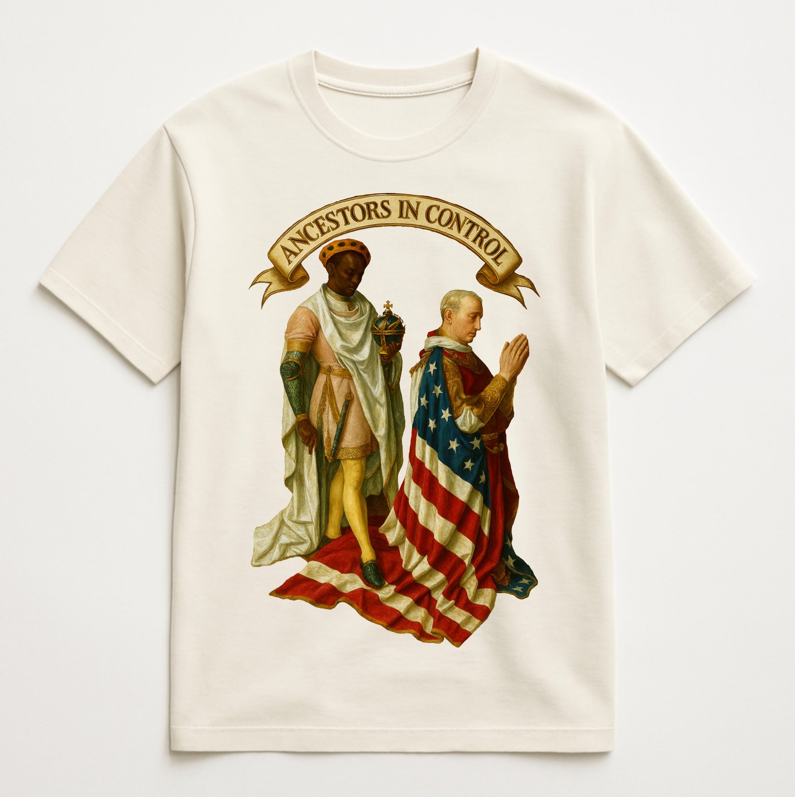 Slique Boutique — Ancestors In Control T-Shirt [off white]