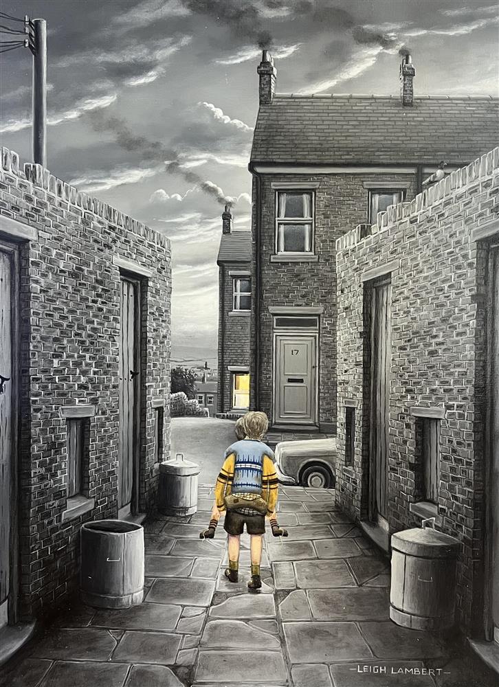 Leigh Lambert "I Think We've Made It" Rare Original Painting | The Little Red Gallery