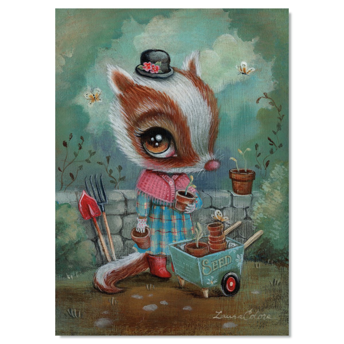 Badger Garden (Mini Print) | 64 Colors