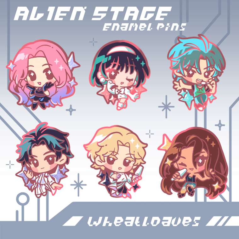 Alien Stage Enamel Pins | Wheatloaves