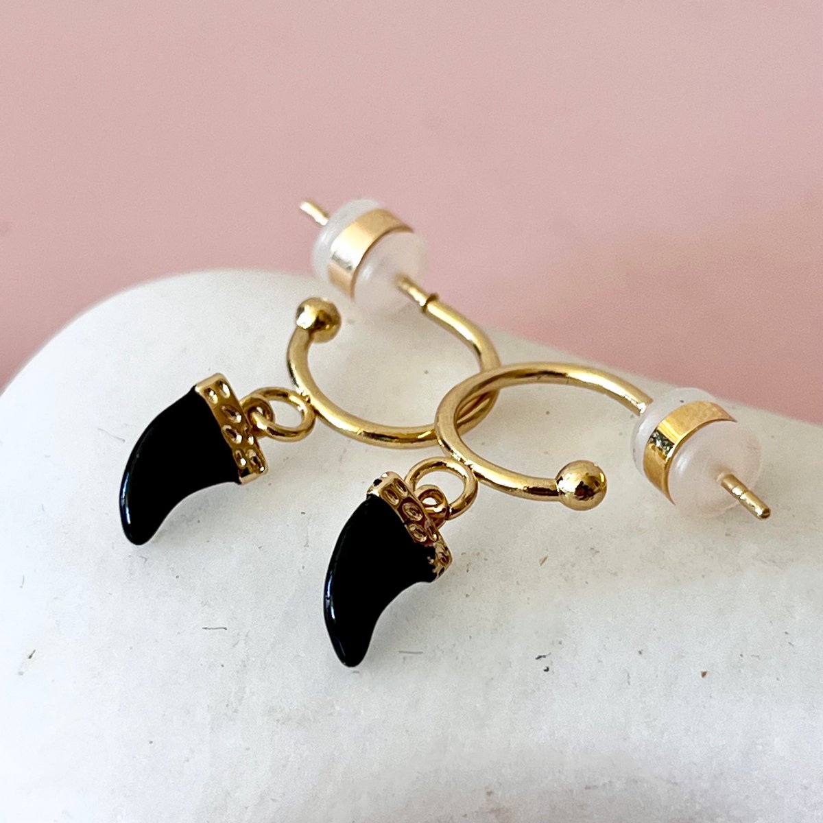 Mini Tusk Half Hoop- Black / Penny Foggo