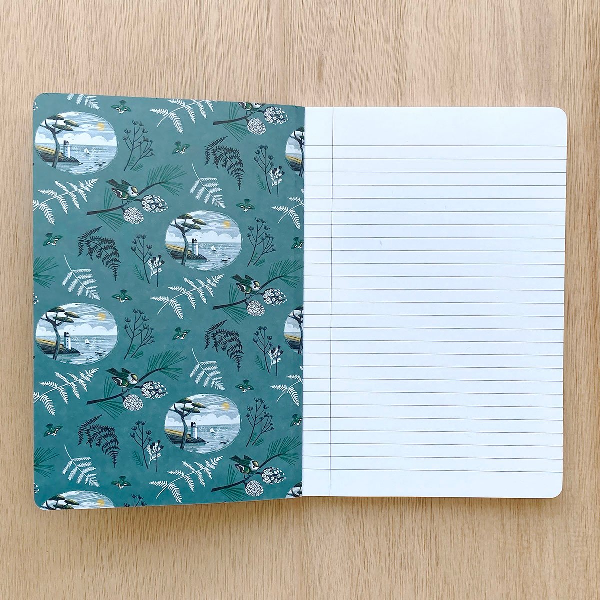A5 Lined / Plain Notebook Goldcrests | mattillustration