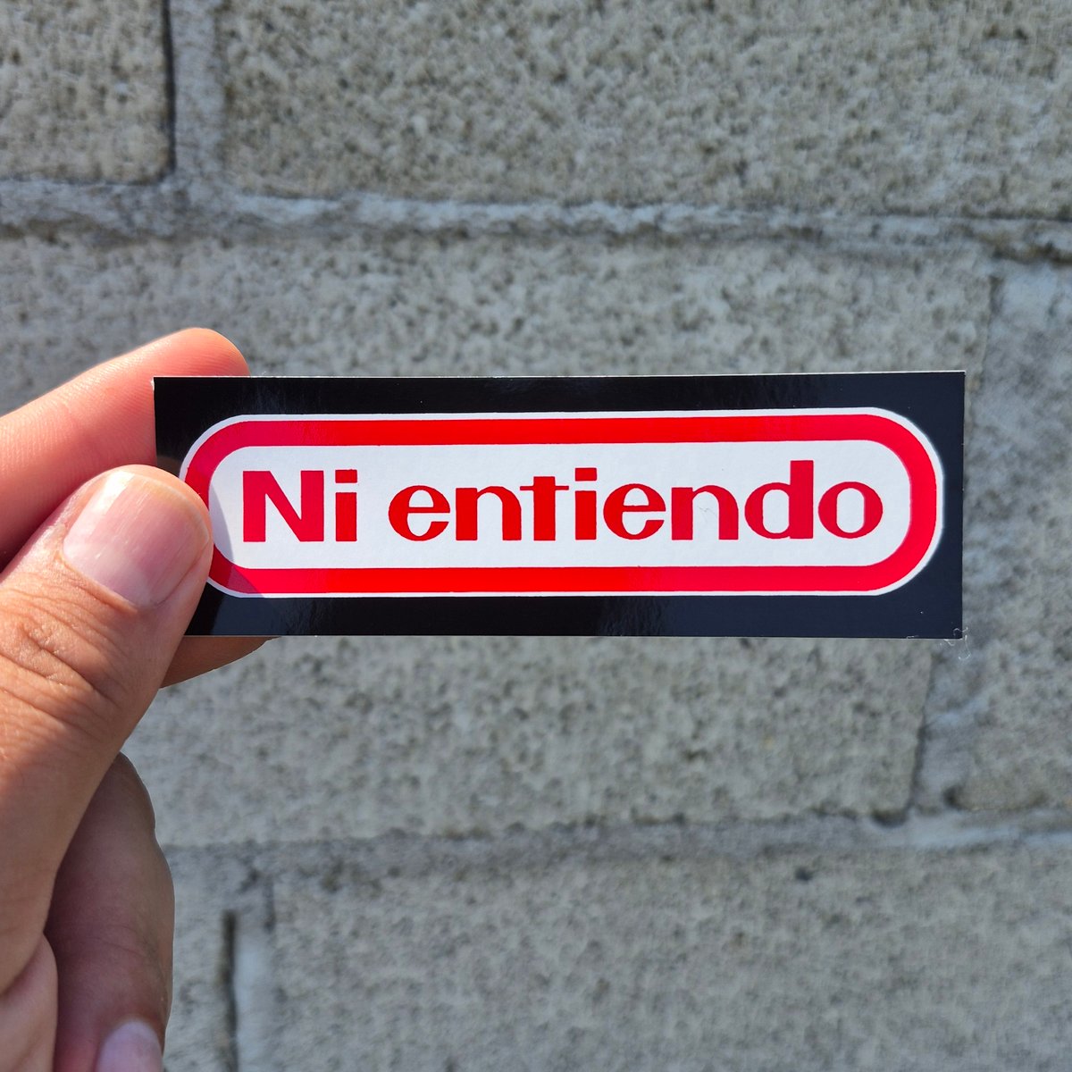 Ni Entiendo Vinyl Sticker | Artwork by Jose Pulido