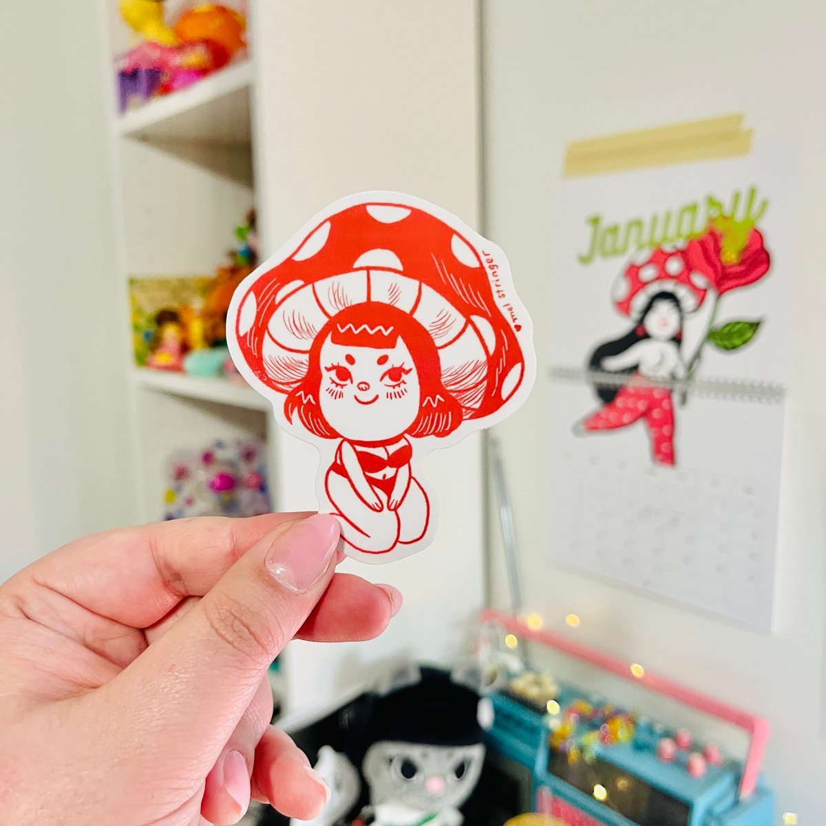 Lil Miss Mushy - Vinyl Sticker | Mel Stringer