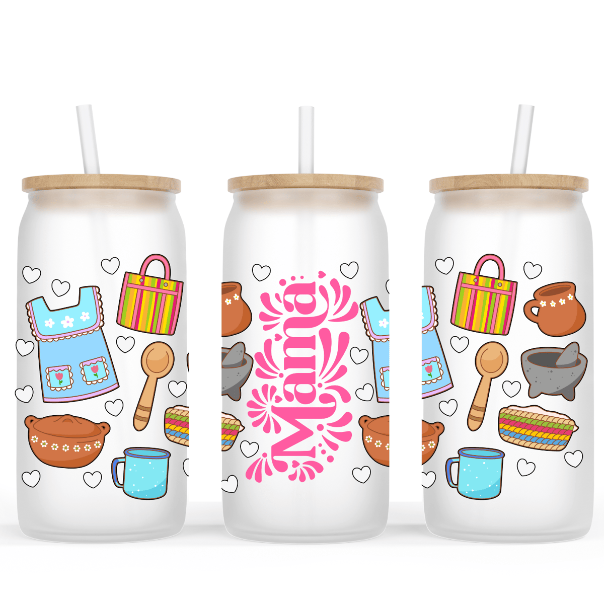 Mexican Mama Glass Cup💕(16oz or 20oz Size) | Lash Creations & Crafts