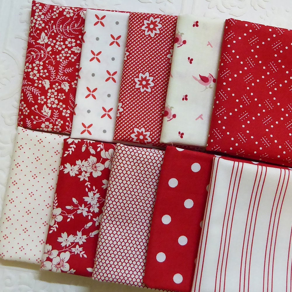 Marg Low Designs — Red Fabric Bundle