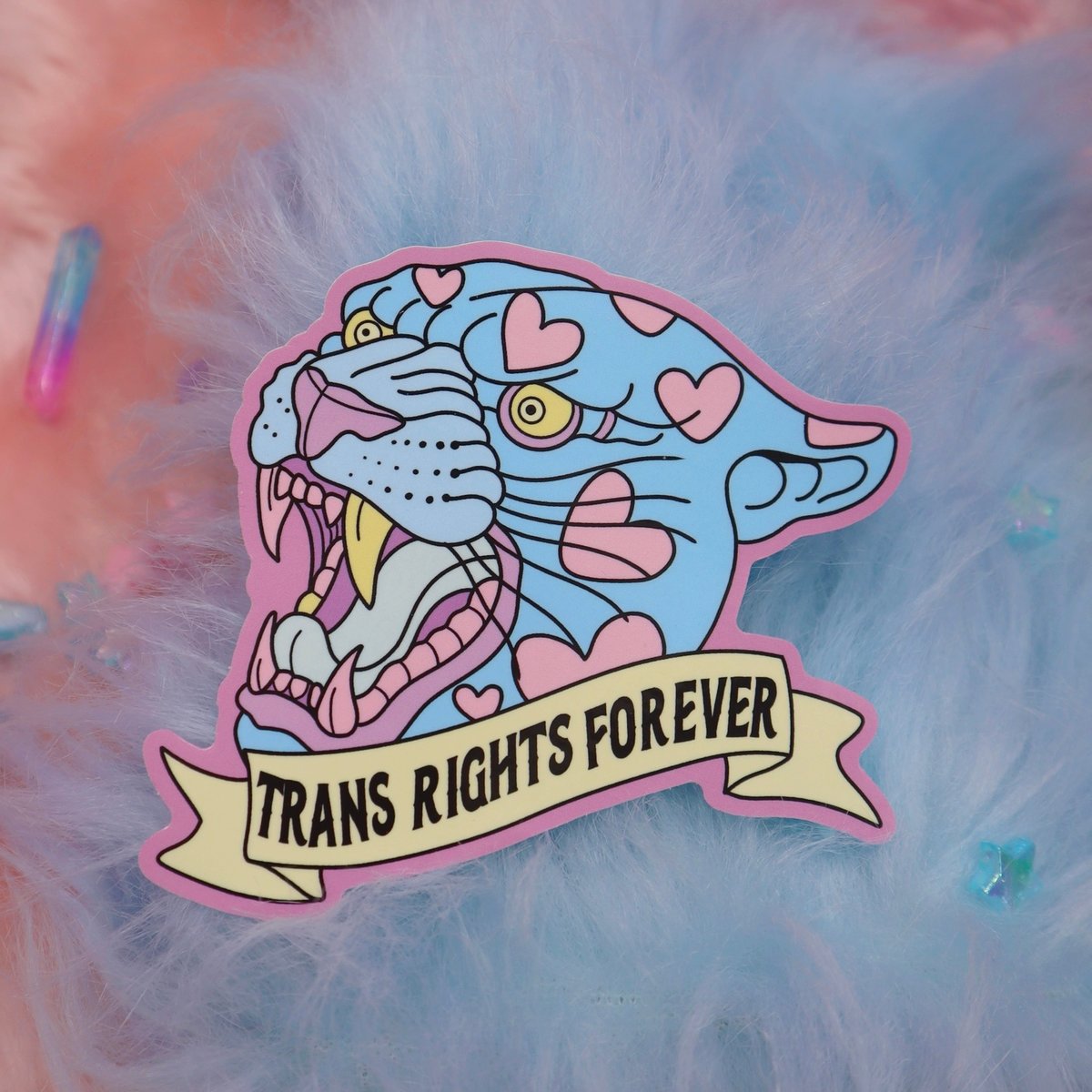 Trans Rights Forever Large Vinyl Sticker | Abprallen