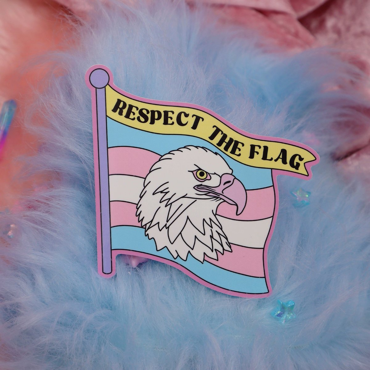 Respect The Flag Large Vinyl Sticker | Abprallen
