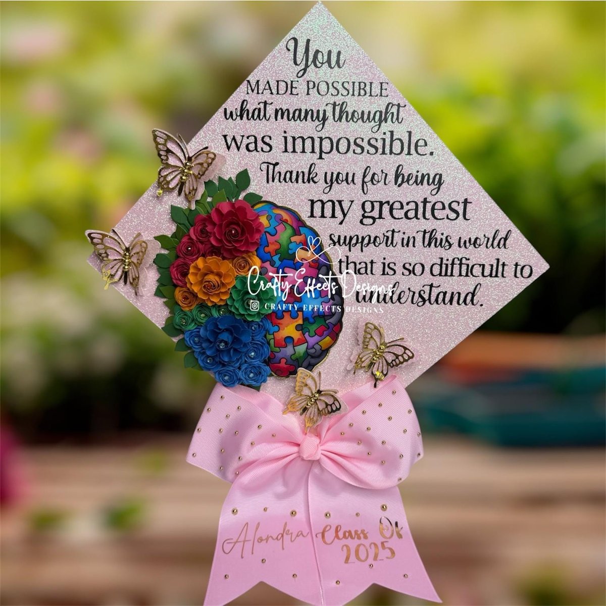 Graduation Cap Topper | Topper para Birrete Decorado Personalizado ...
