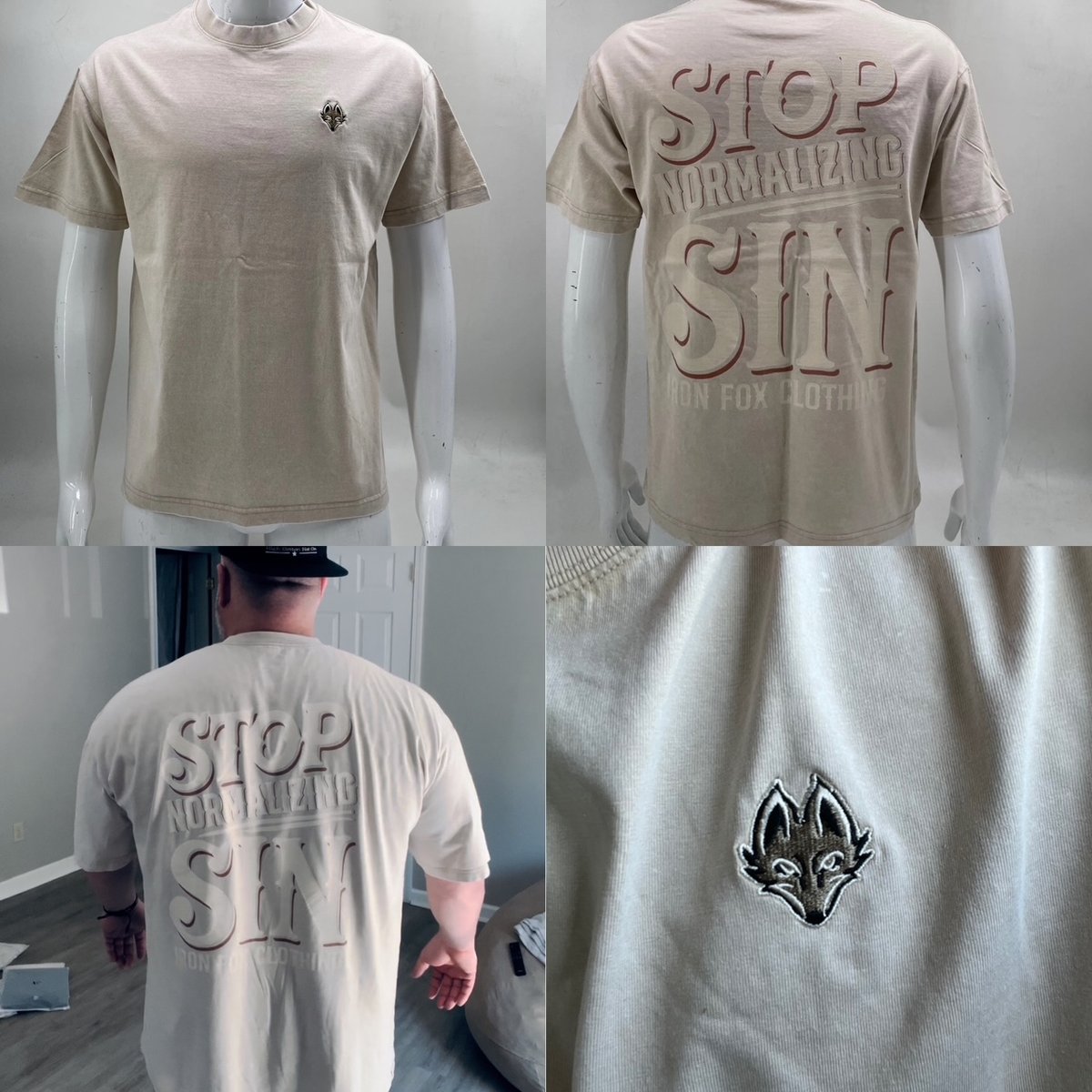 Stop Normalizing Sin (Sand) | IRON FOX CLOTHING INC