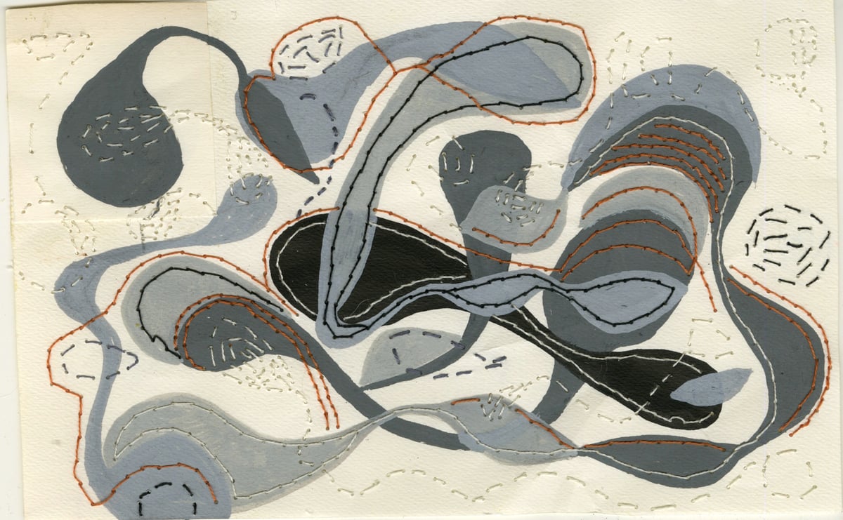 Abstract Collaboration - original, one of a kind painting | Matte Stephens