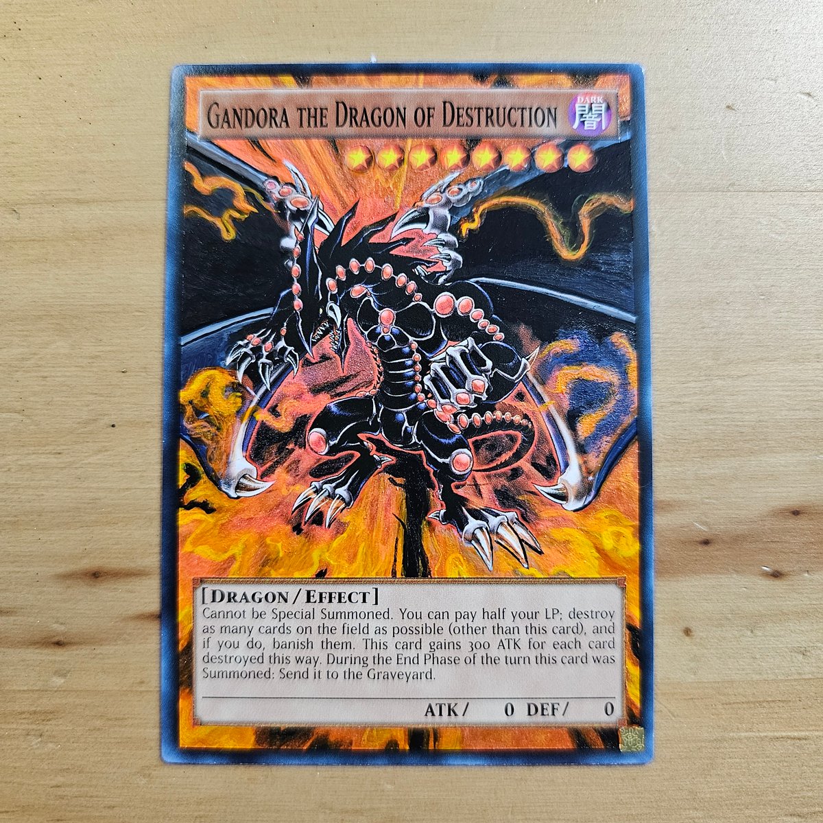 Gandora the Dragon of Destruction Glow in the Dark Painted Card ...