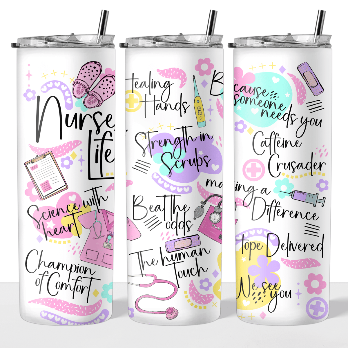 Nurse Life 20oz Tumbler | Lash Creations & Crafts