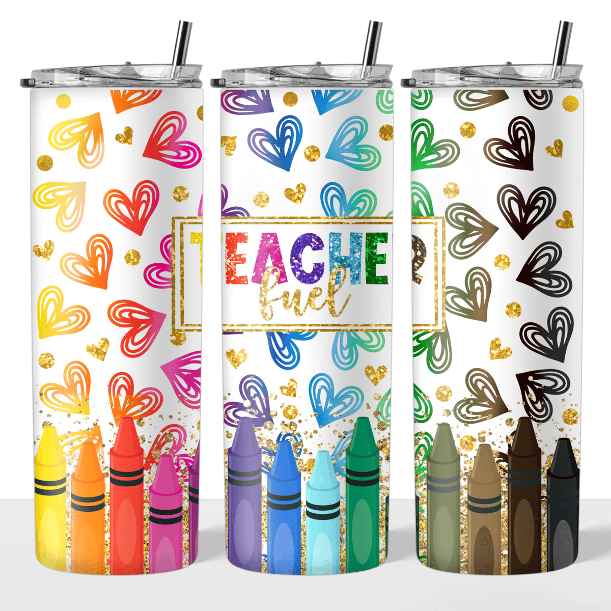 Teacher Fuel 20oz Tumbler | Lash Creations & Crafts