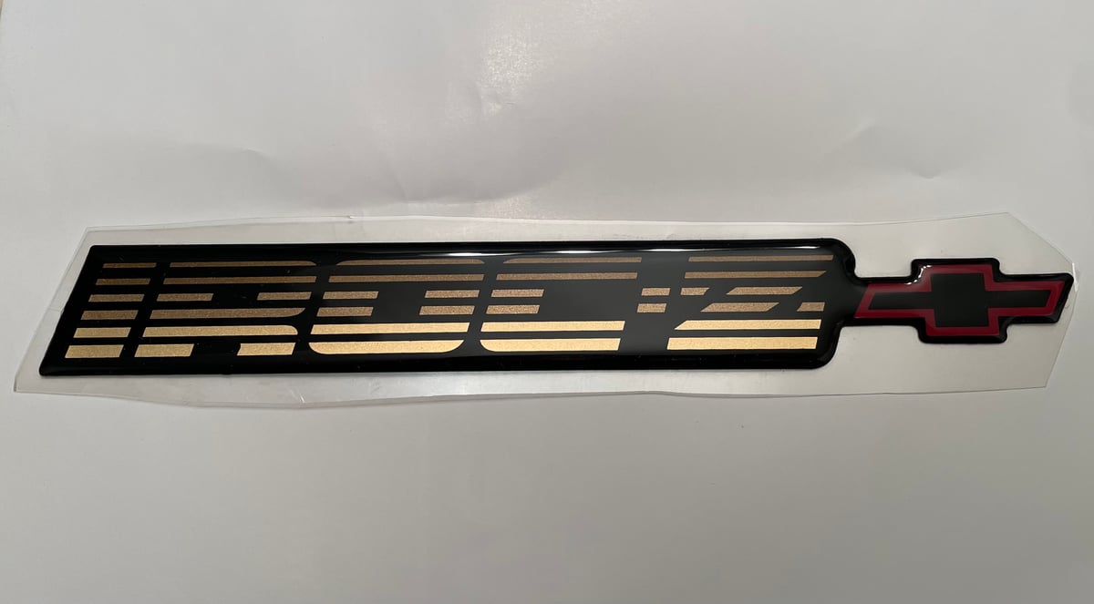 NOS Camaro IROC-Z Rear Bumper Emblem Gold 1988-90 Only RARE New GM ...