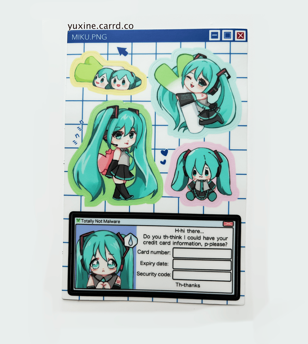 Migu Sticker Sheet | Art by Yuxine | •ᴗ• )