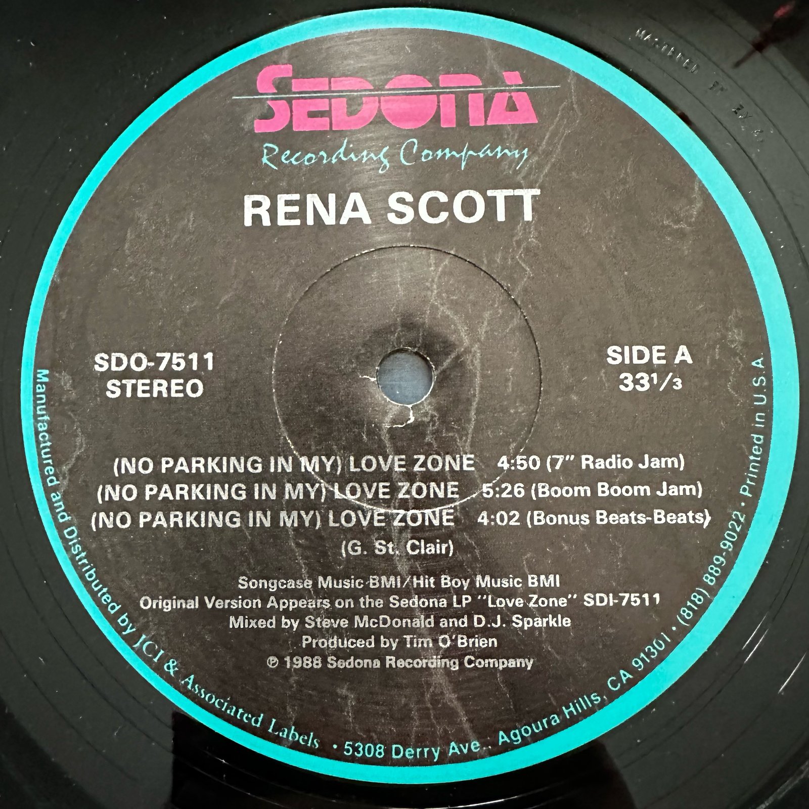 Rena Scott ‎- (No Parking In My) Love Zone | Mixed Reviews Records