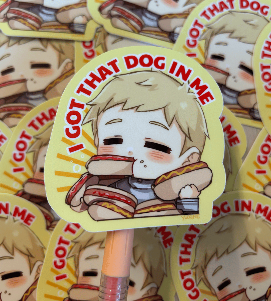 [STICKER] DUNMESHI HODDOG | Art by Yuxine | •ᴗ• )