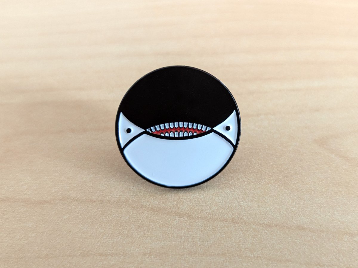 Orca Face Flag Enamel Pin | Seattle City Flag