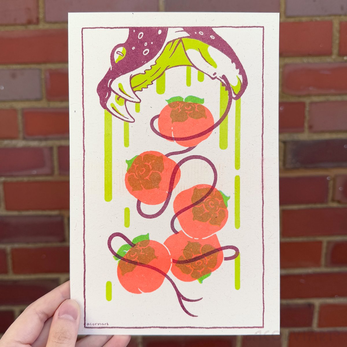 Persimmons (Riso Print) | acorviart