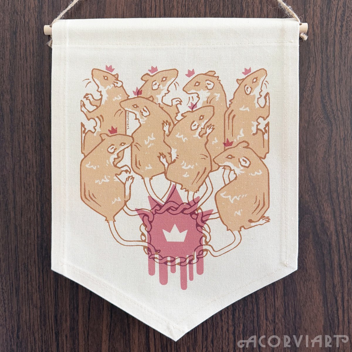 Rat King Wall Banner | acorviart