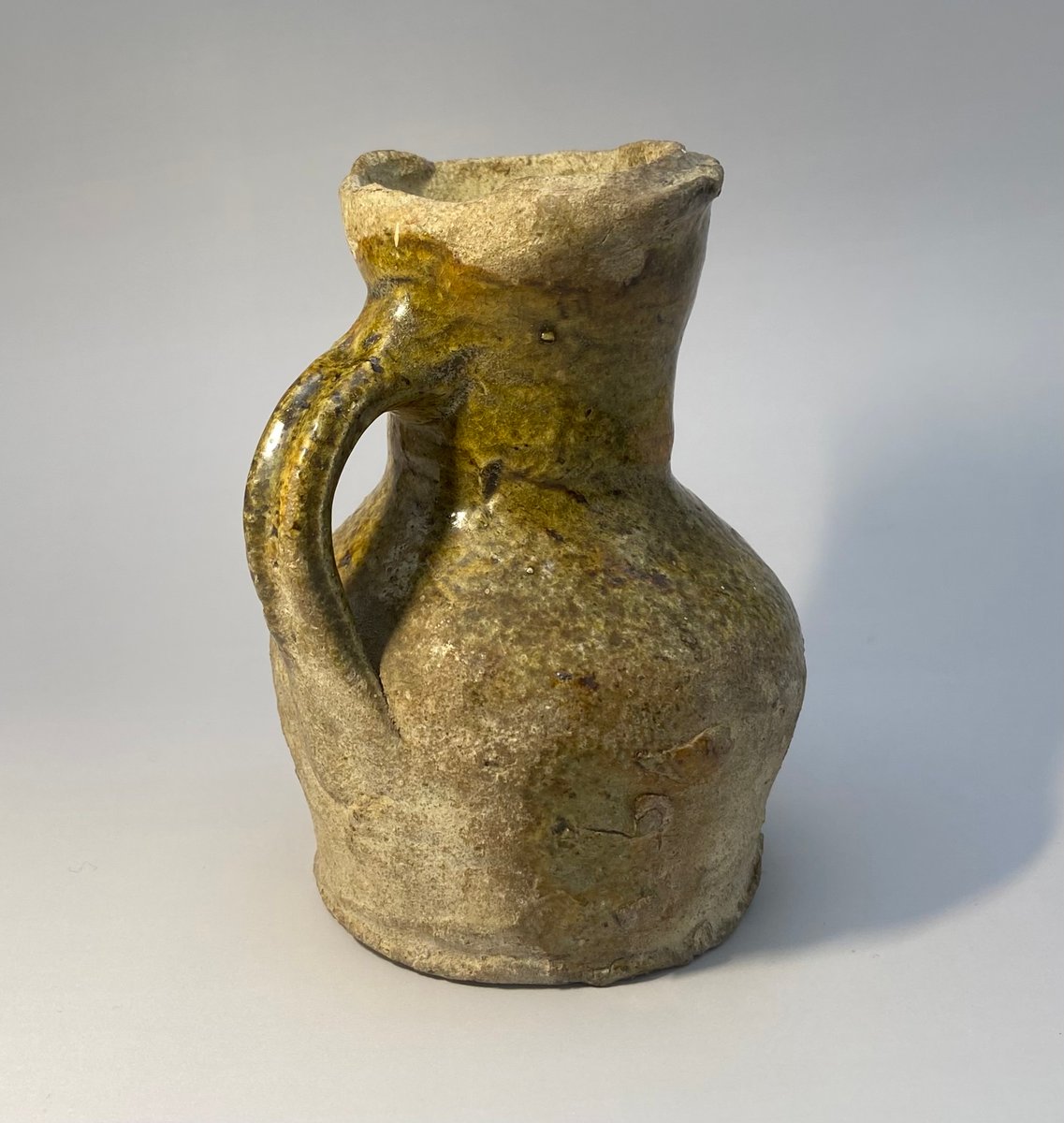 English Medieval Jug ; Fourteenth Century, East Anglian, Grimston ...