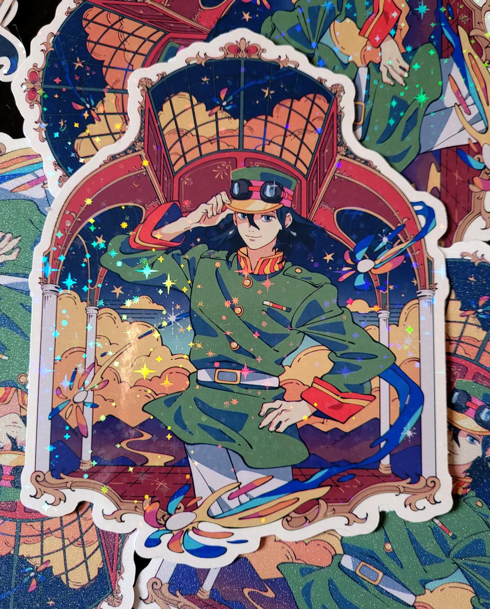 Howl Holo/Glitter Sticker | Alderion-Al's Store