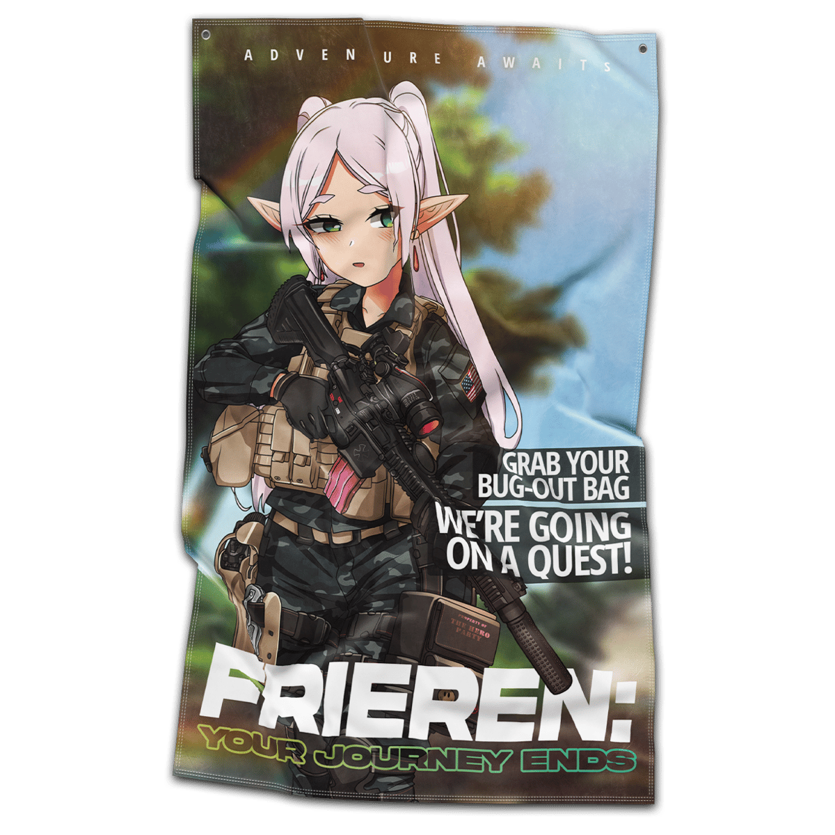 Your Journey Ends Flag | Hellsent