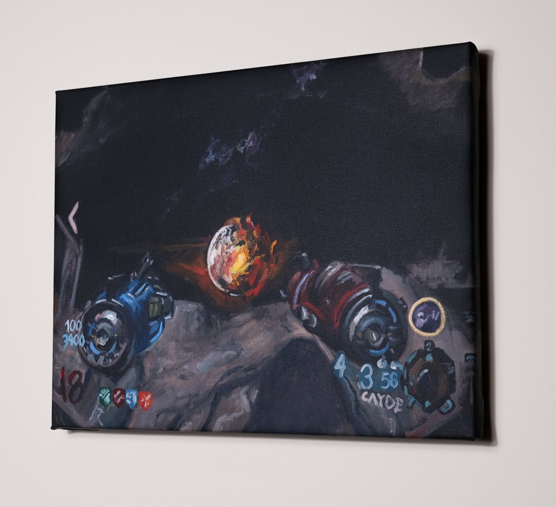 Moon Canvas Print | Cayde