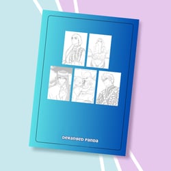 Manhwa Colouring Book: Muslim Edition | Deranged Panda