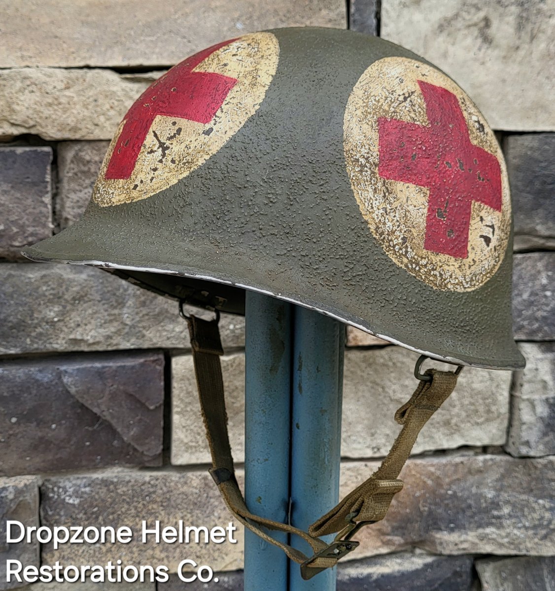 WWII M1 & M2 Medic Helmets | Dropzone Helmet Restorations Co.