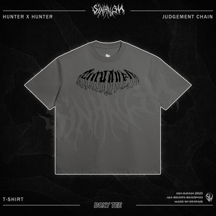 Judgment Chain Oversized Heavyweight Shirt - Carbon | Sin Haven