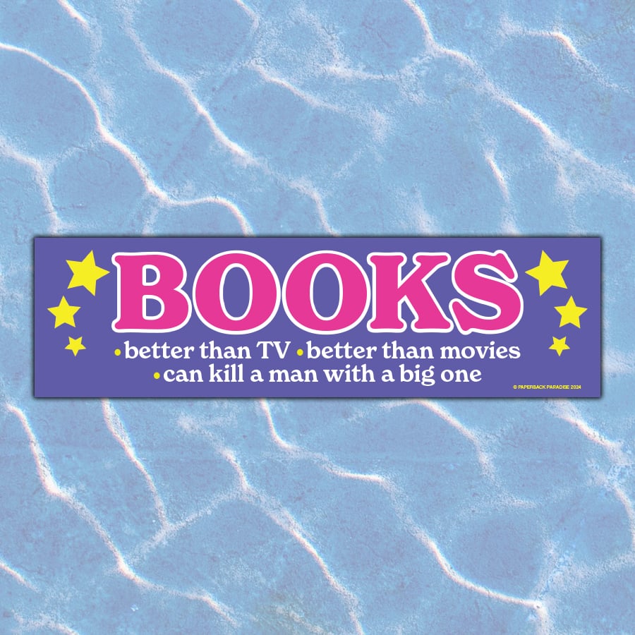 BOOKS Bumper Sticker | Paperback Paradise