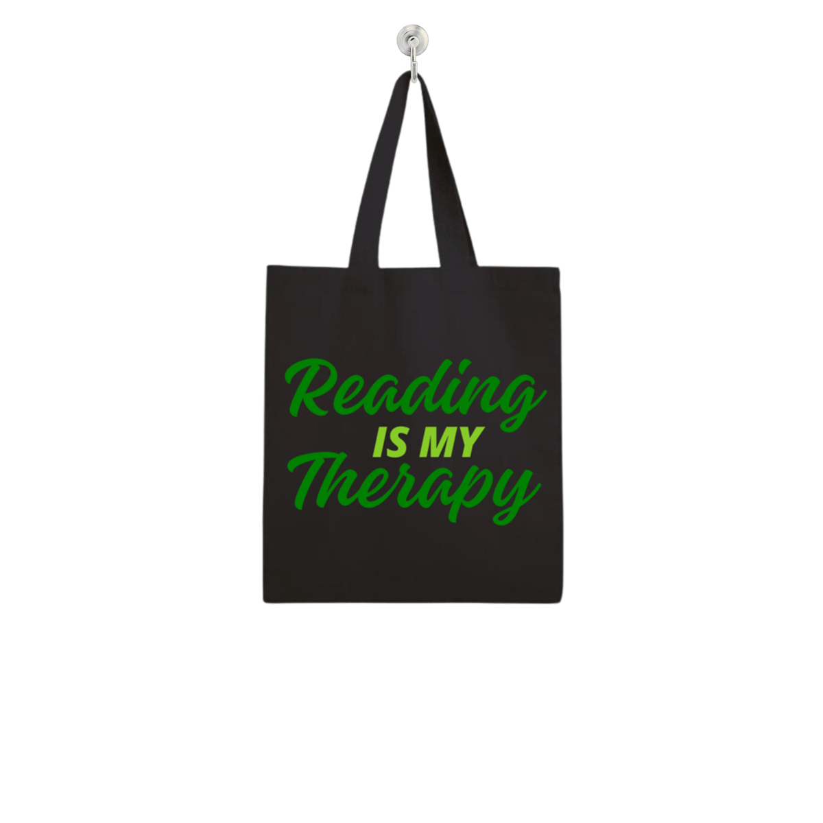 Reading Is My Therapy Tote | Hooked & Booked