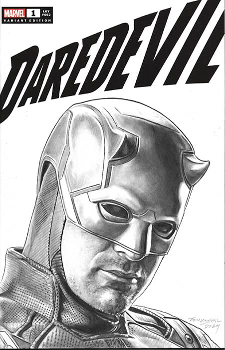Daredevil Black and White | Atomic Tattoo