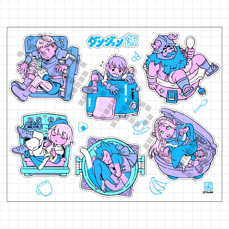 Dungeon Kitchen Clear Stickers | tsulala