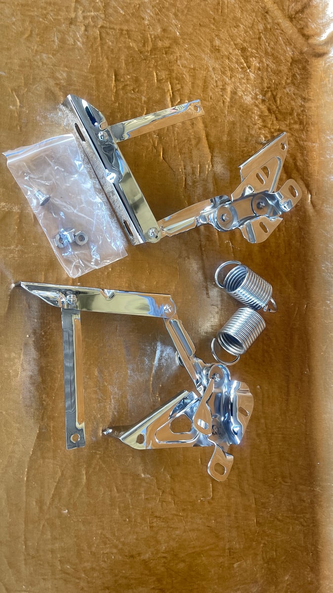 Metal Effects — FORD XM / FORD XP BONNET HINGES. CHROME