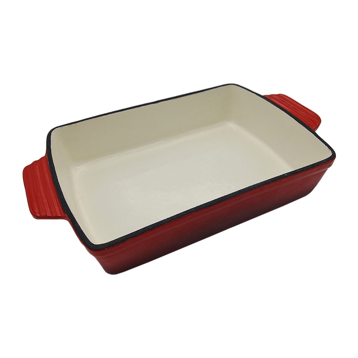 Baking Tray - Enamelled cast iron (red) | Cou Cou Cookware