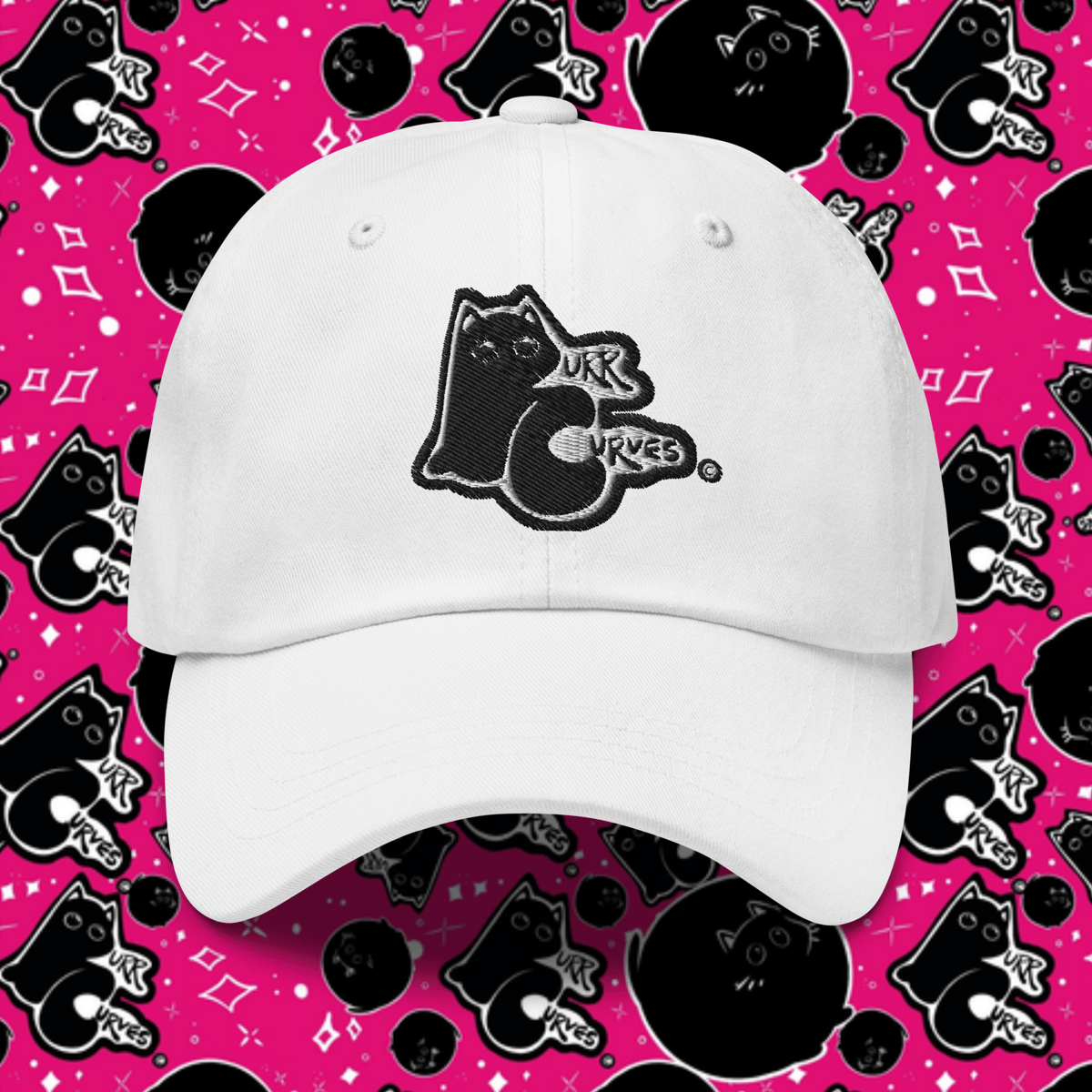 Purr Curves Embroidered Cap | purrcurves