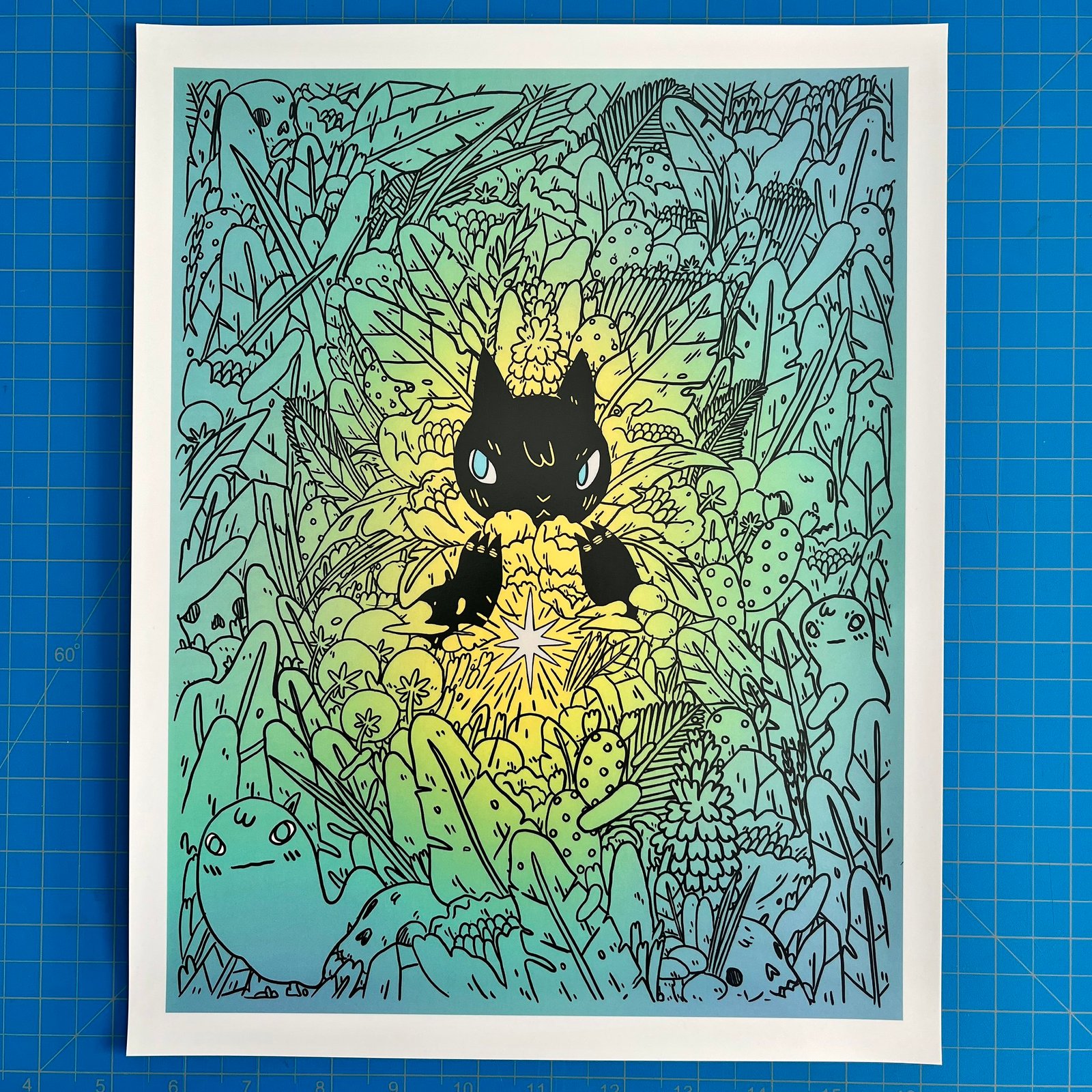 Bush Cat Poster / Deth P. Sun