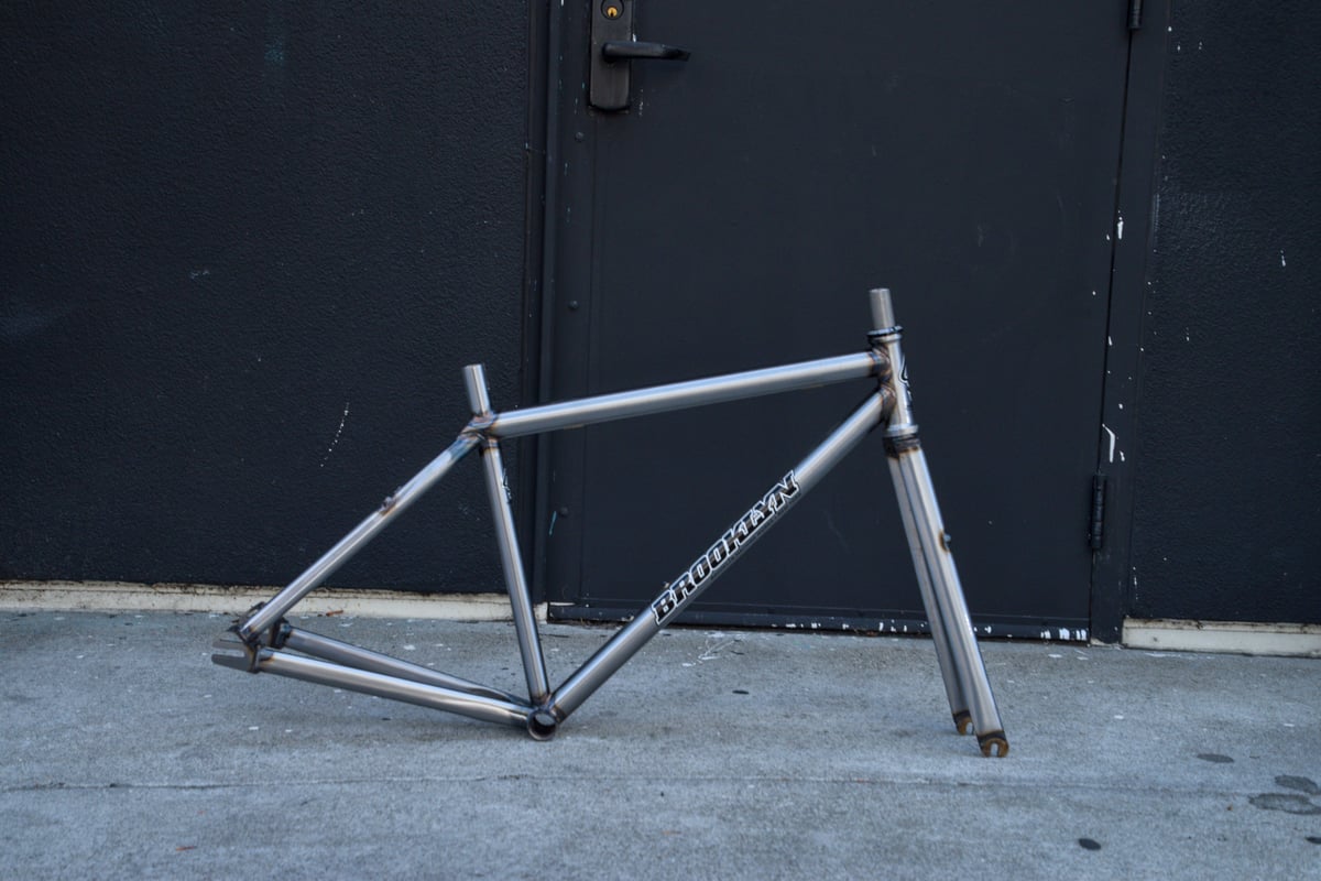 Brooklyn Machine Works, V4 Gangsta Track 2024 Frameset - Raw, Small ...