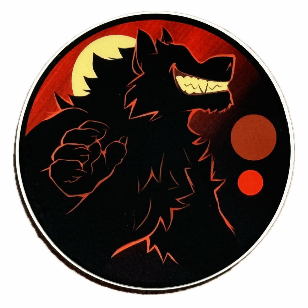 Red Moon Werewolf - Sticker | feels like Instinct