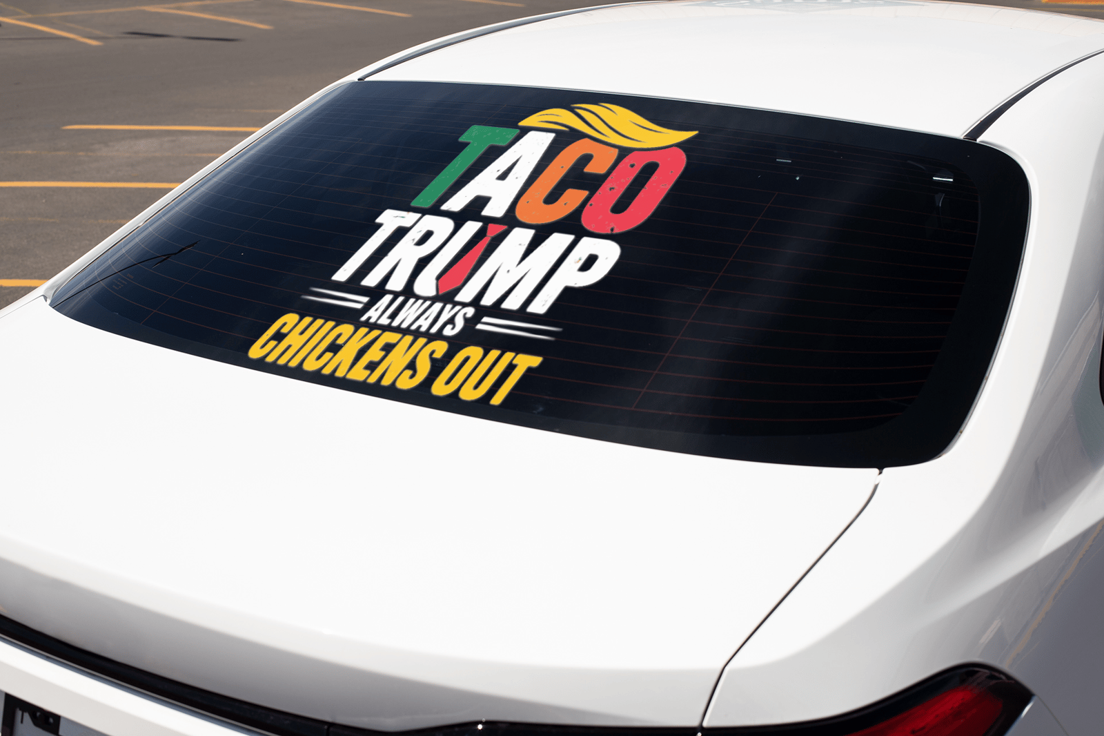 Taco Trump Window Sticker | Felipesprintingservices