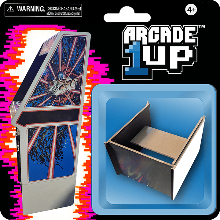 White Arcade1up Inline Riser | GIJoel Gaming Cabinets