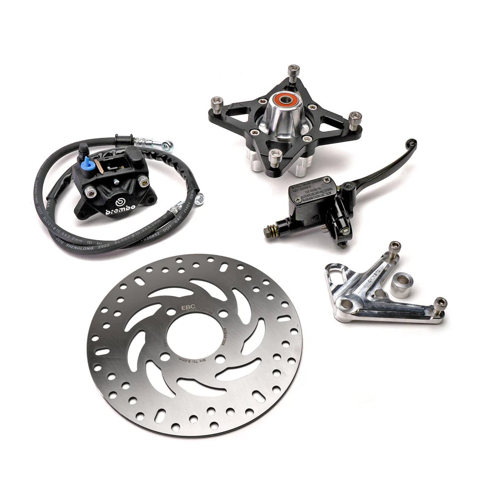 CHIMERA BOLT ON FRONT DISC BRAKE CONVERSION KIT, OEM WHEEL/FORKS ...