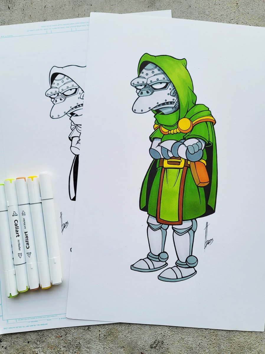 DR. MOE ORIGINAL ART SIGNED | Atomic Studios