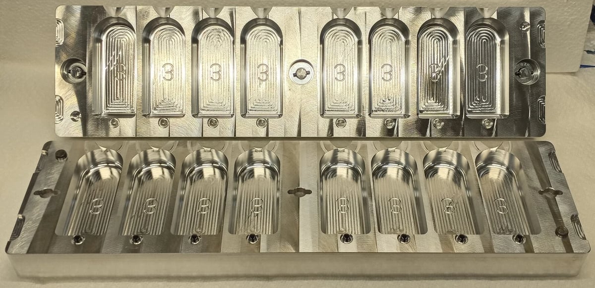 3 LB (8 cavity) Cod Sinker Production Mold | Lake Side Molds ...