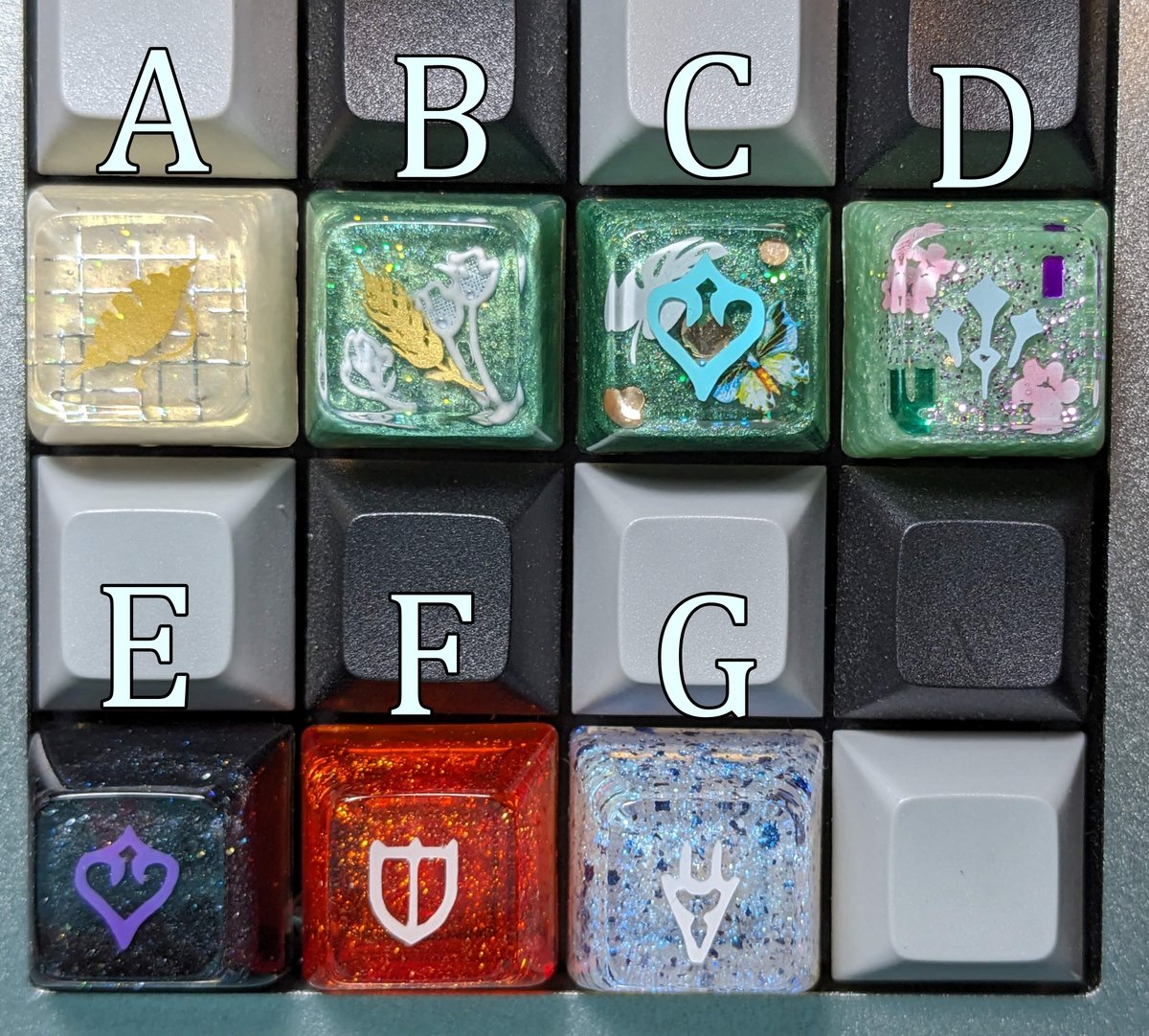 Assorted FFXIV Keycaps - SA Profile | Ursus Dice
